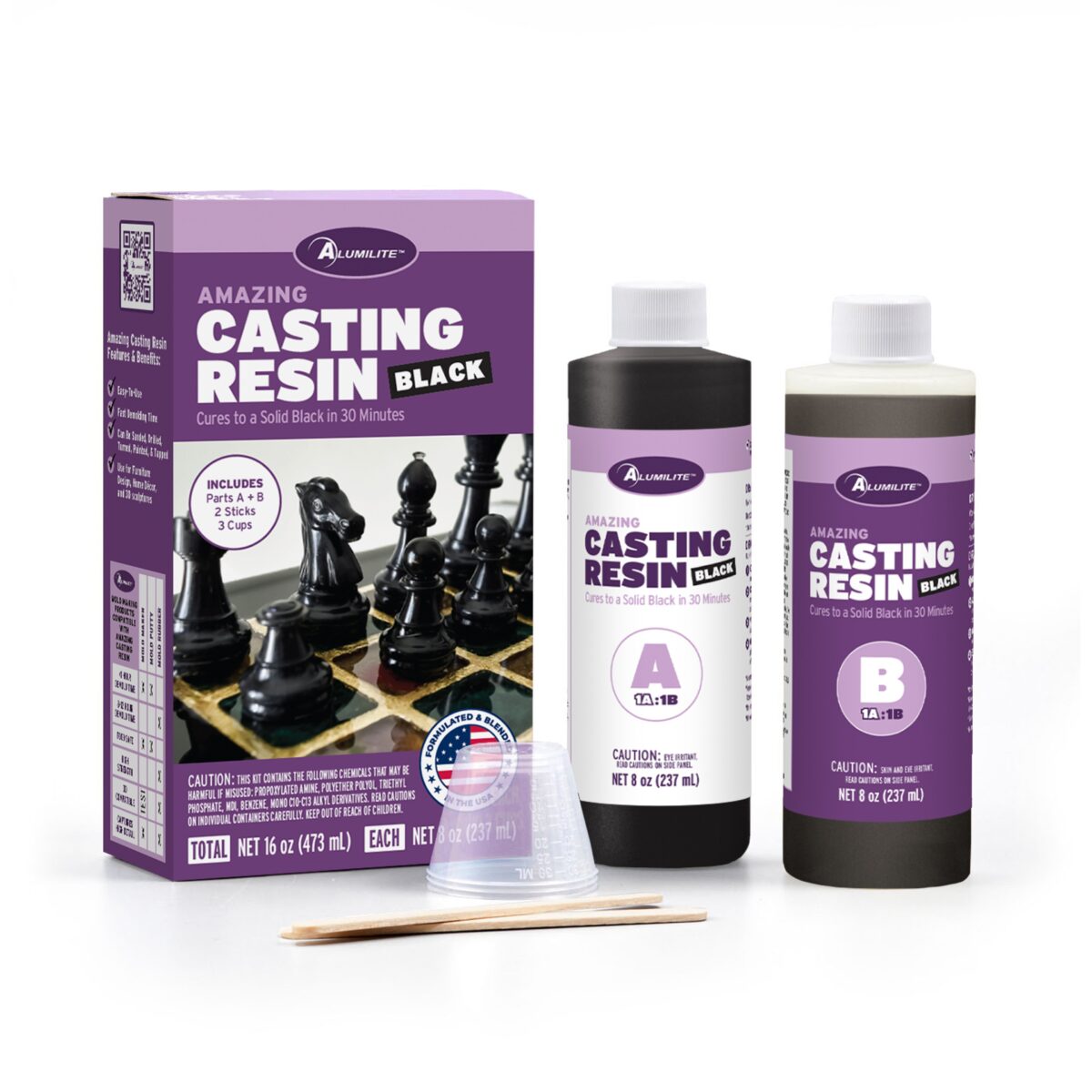 Amazing Casting Resin Alumilite Black – Kit Résine de coulée noire - IB ...